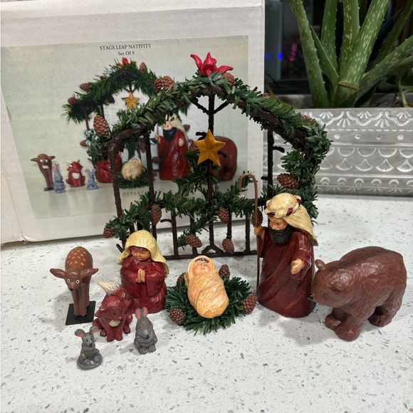 Department 56 | Holiday | Department 56 Stags Leap Nativity Set Of 9 ...